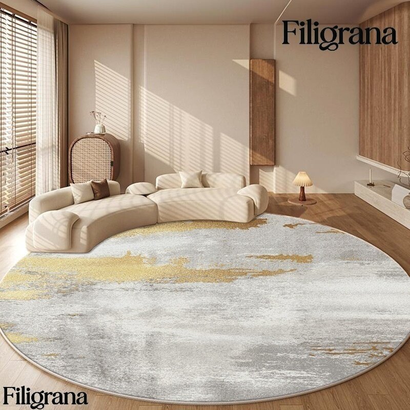 Роскошный круглый ковер Filigrana во французском стиле для гостиной/спальни.180cmX180cm