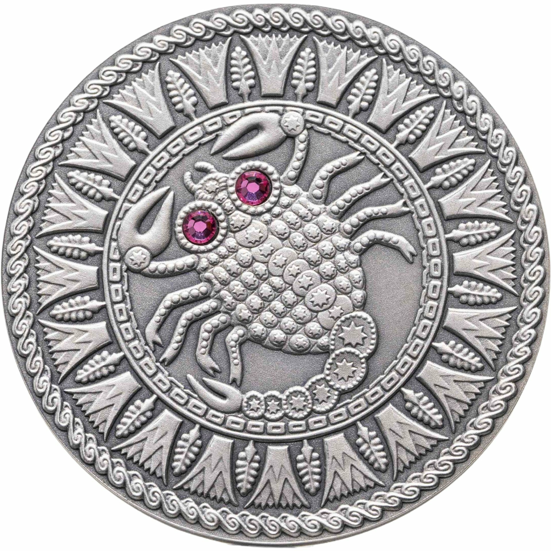 Беларусь 20 рублей 2009 "Знак зодиака - Скорпион", Серебро 925, в сохранности UNC