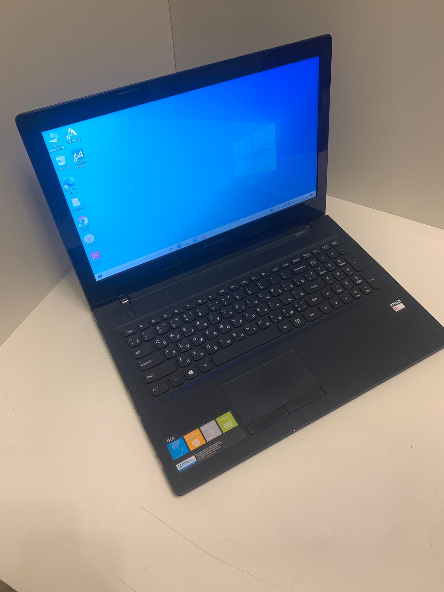 Ноутбук Lenovo G50-45 80E3\AMD E1-6010v 1.35GHz (2 ядра)\6Gb DDR3L\15.6" 1366x768\SSD 256Gb\AMD Radeon R2 Graphics