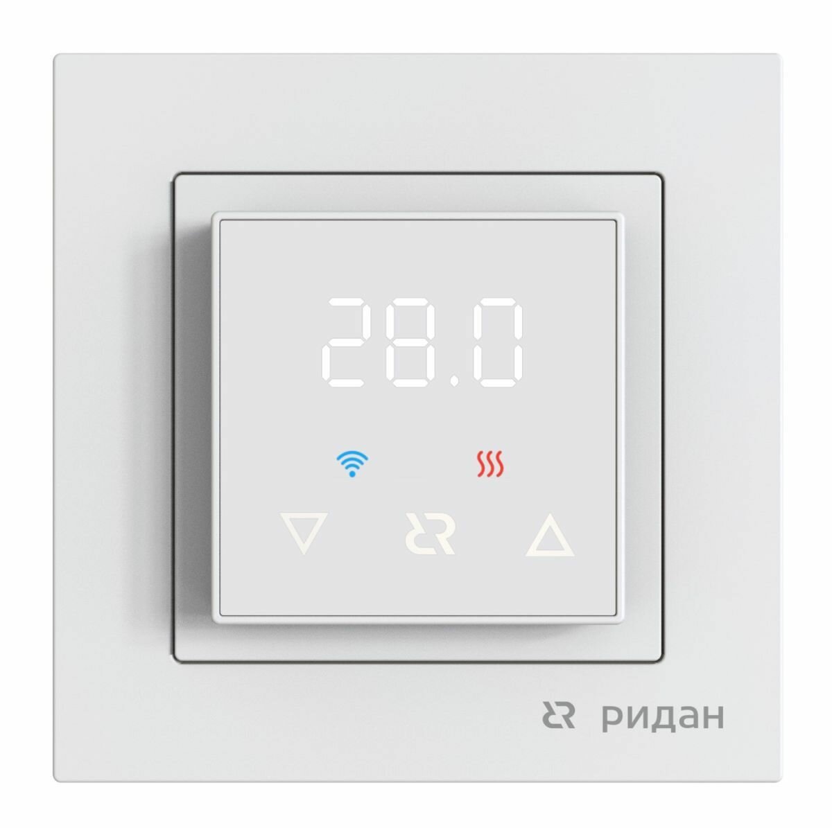 Терморегулятор Ридан Classy c Wi-Fi, с комбинацией датчиков, белый, 16А