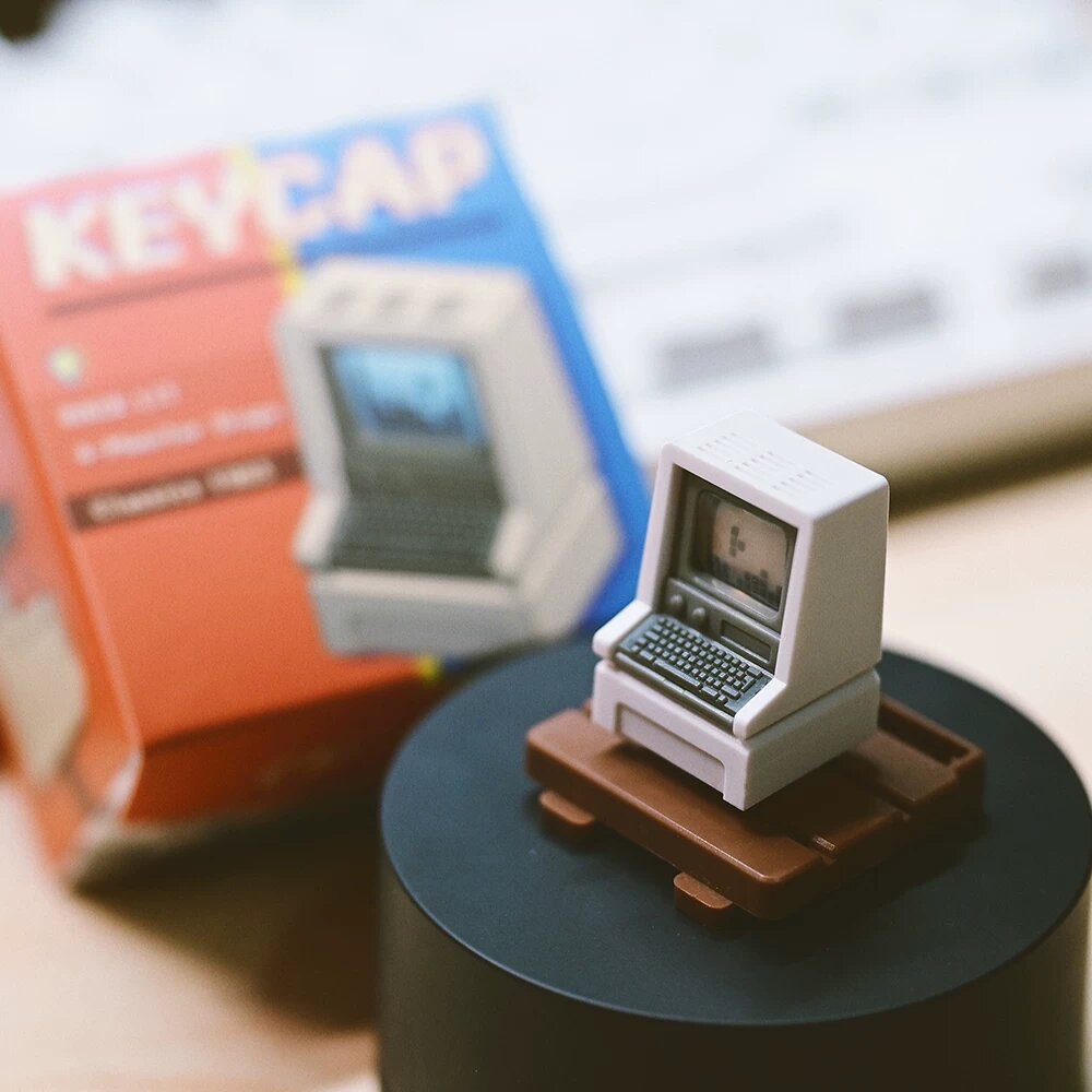 Кейкап Keycap Museum Mac Macintosh K-03 «Маленький телевизор», ретро, персонализированный, полупрозрачный, подарок, для