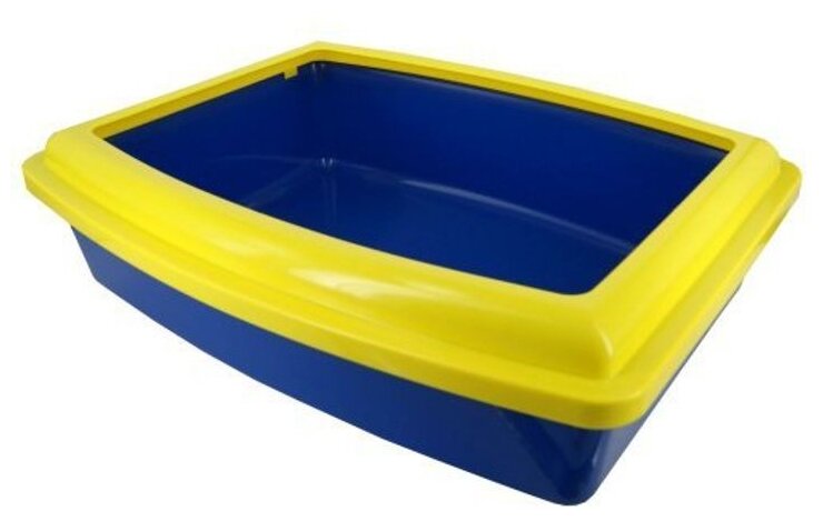 Туалет глубокий с бортиком синий вака 420*310*95мм/53944/10