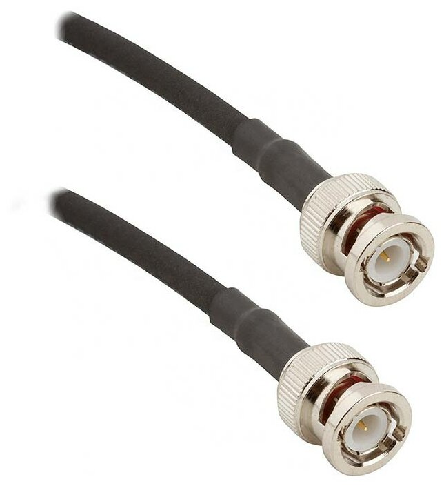 Кабельная сборка Rg-58 50 Ом с разъемами BNC-male и BNC-male 5 метров 004275