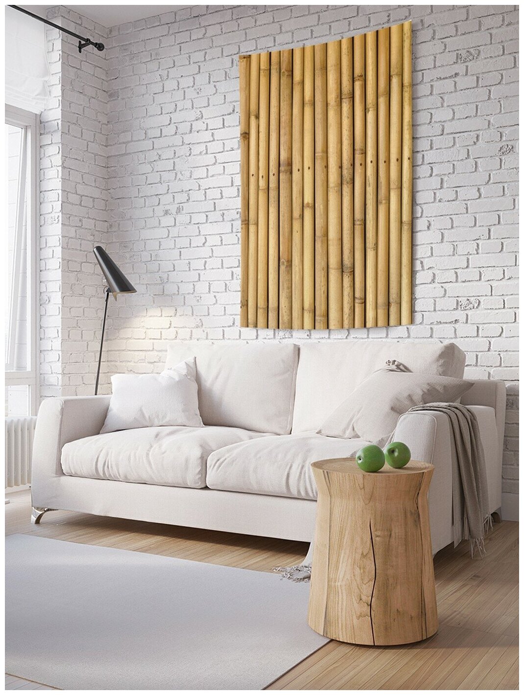 Вертикальное фотопанно на стену JoyArty "Прочный бамбук", 100x150 см