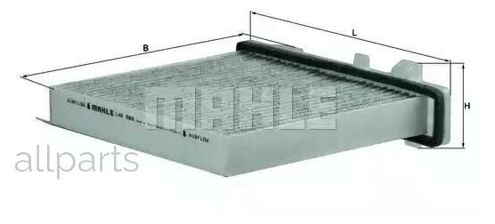 MAHLE LAK589 Mahle Фильтр салонный угольный LAK 589