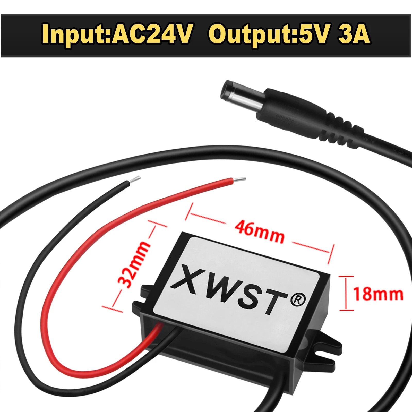 Блок питания XWST 24V AC-DC 5V 3A