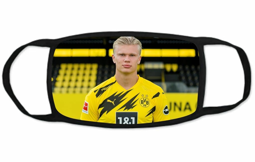 Маска на лицо Эрлинг Холанн, Erling Haaland № 3