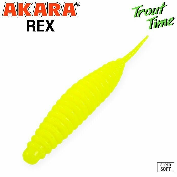 Силиконовая приманка Akara Trout time REX 2,5 Cheese 04Y (10 шт.)