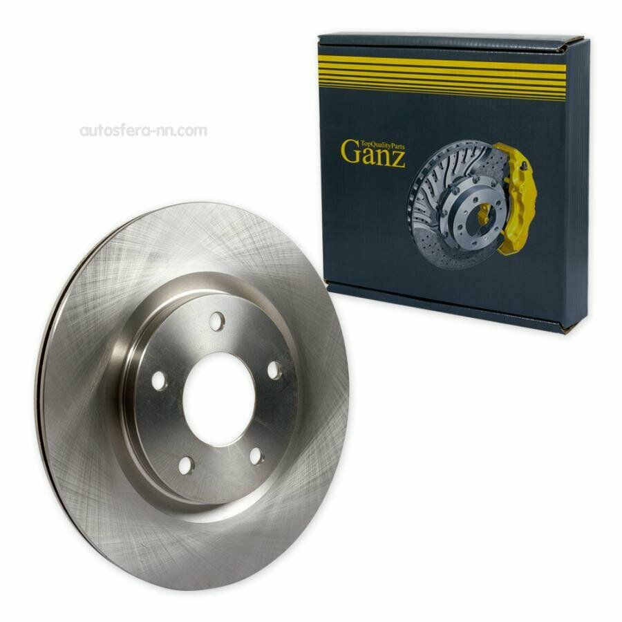 GANZ GIJ10023 Диск тормозной передний с покрытием DODGE CALIBER/JEEP COMPASS/PATRIOT /VENT. D=294MM GANZ GIJ10023