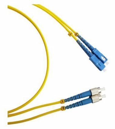 Патч-корд Lanmaster 9/125 мм, OS1/OS2, SC дуплекс-SC дуплекс, длина 2 м (TWT-2SC-2SC/SU-2.0)