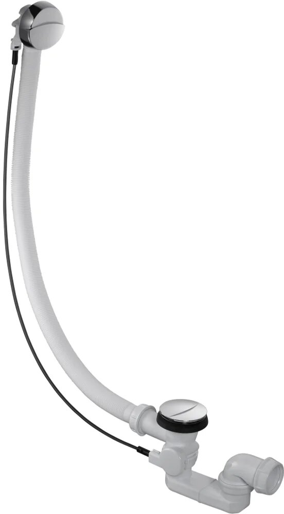 Слив-перелив для ванны Jacob Delafon E70174-CP полуавтоматический, хромированный