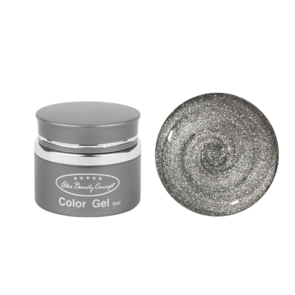 Alex Beauty Concept Гель для ногтей Srardust "Звездная пыль", 5 мл, цвет серебристый 60068