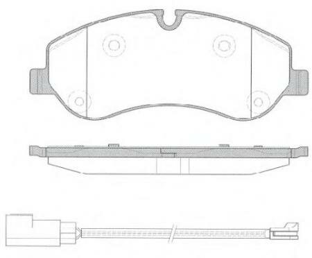 Колодки тормозные дисковые /комплект 4 шт/ FORD TO REMSA 152002