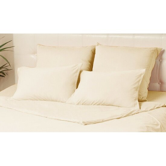 Набор из 2-х наволочек Edelson TENCEL 50*70см, тенцель-трикотаж, пудра