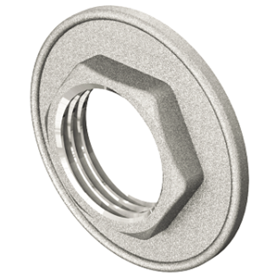 Гайка стопорная Elsen В, 1", TIN латунь, с фланцем