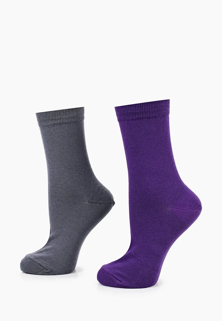 Носки разнопарные, однотонные
