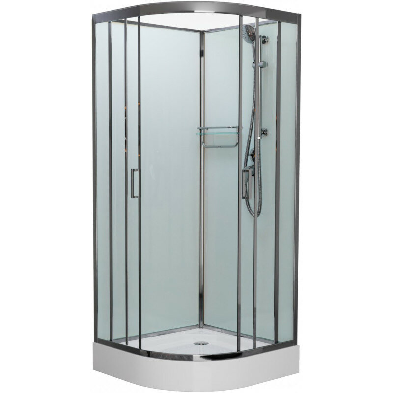 Душевая кабина 90x90x215 см Frank F409 М Brilliant 20079 текстурное стекло