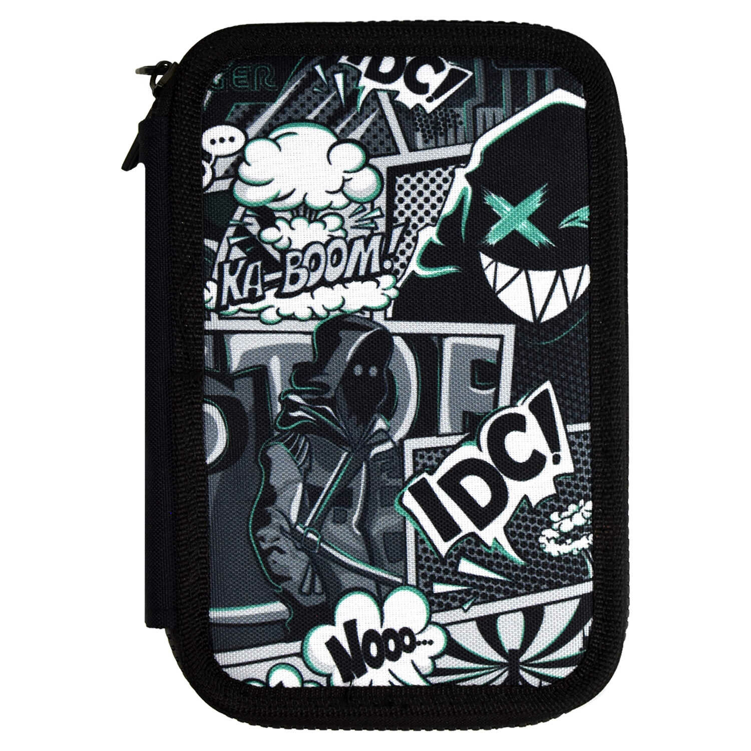 Пенал "Бунтарский Дух" Феникс+, текстиль, 12 секций, в комплекте 2 пенала