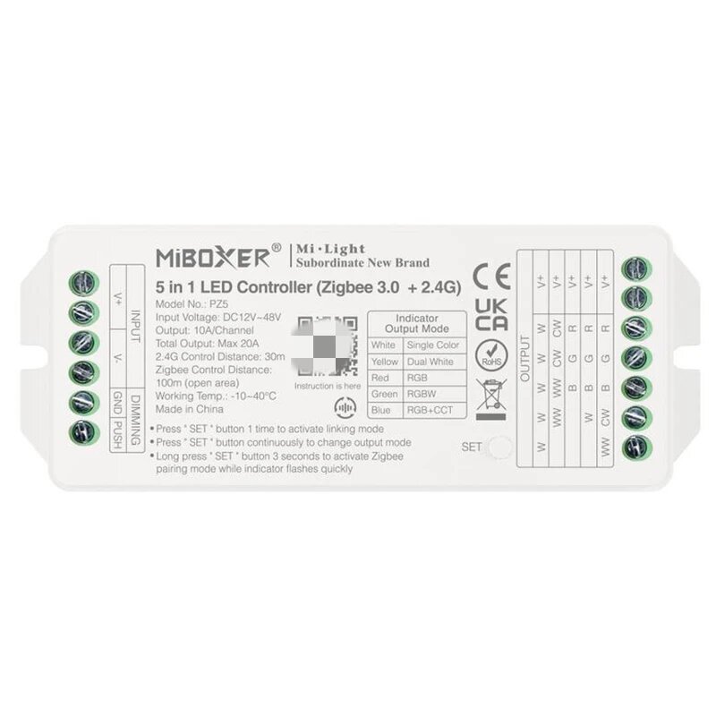 Miboxer RGB контроллер PZ2 2IN1 PZ5 5IN1 Max 20A PZ5 3 In 1