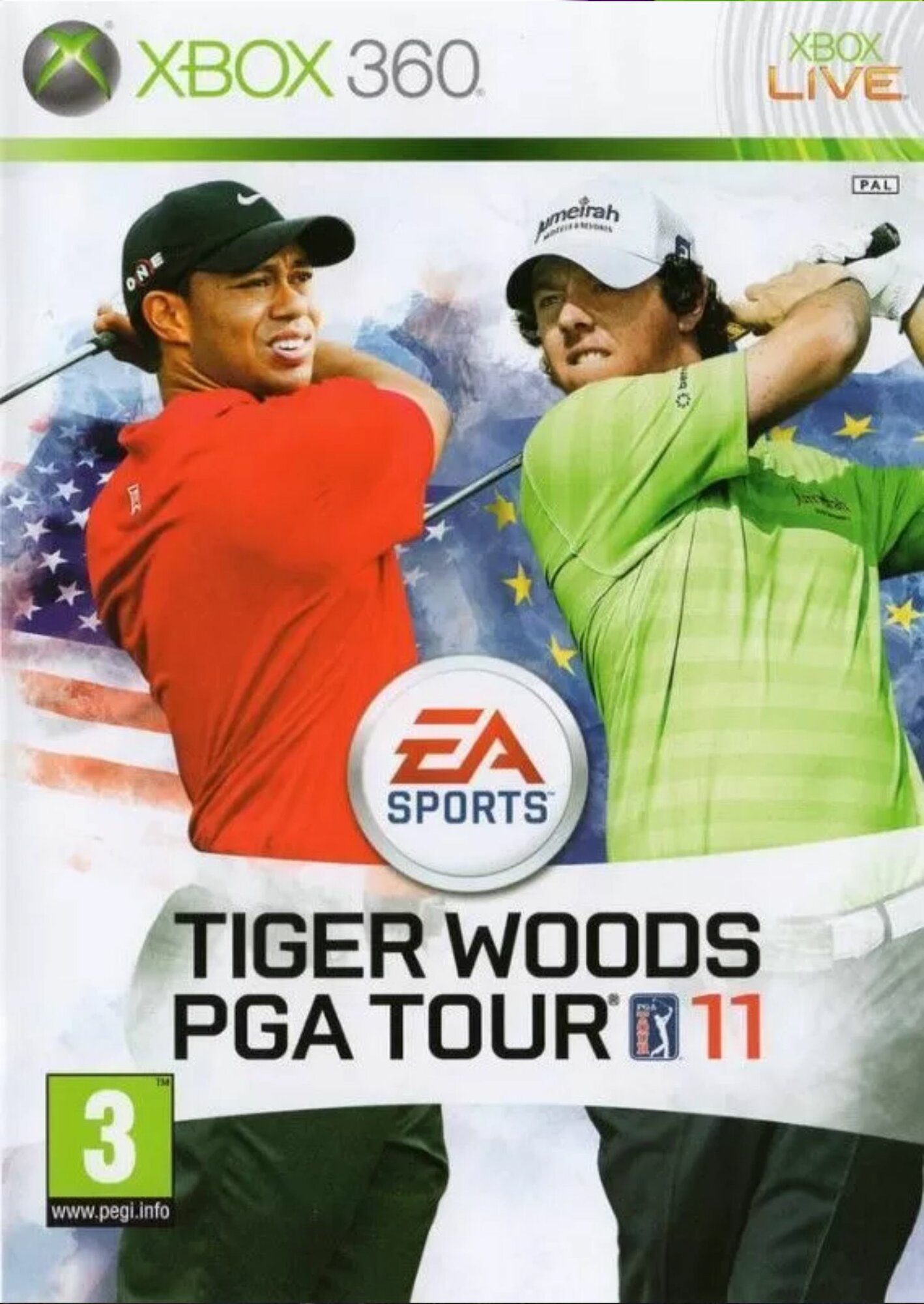 Tiger Woods PGA Tour 11 Видеоигра на диске Xbox 360