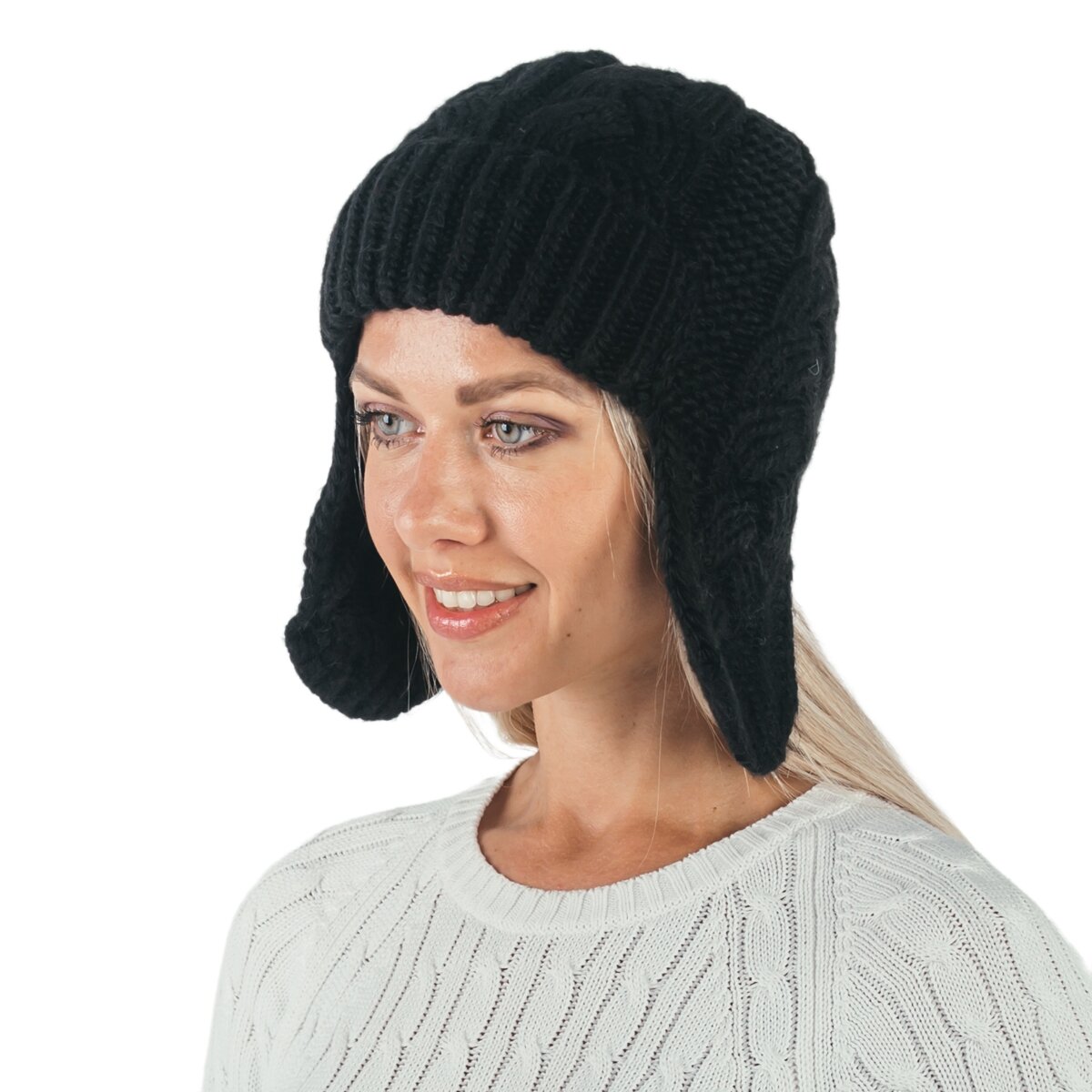 Шапка-ушанка для женщин