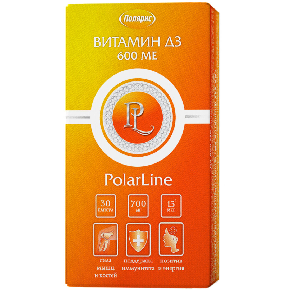 Витамин Д3 PolarLine 600 МЕ, 30 шт.