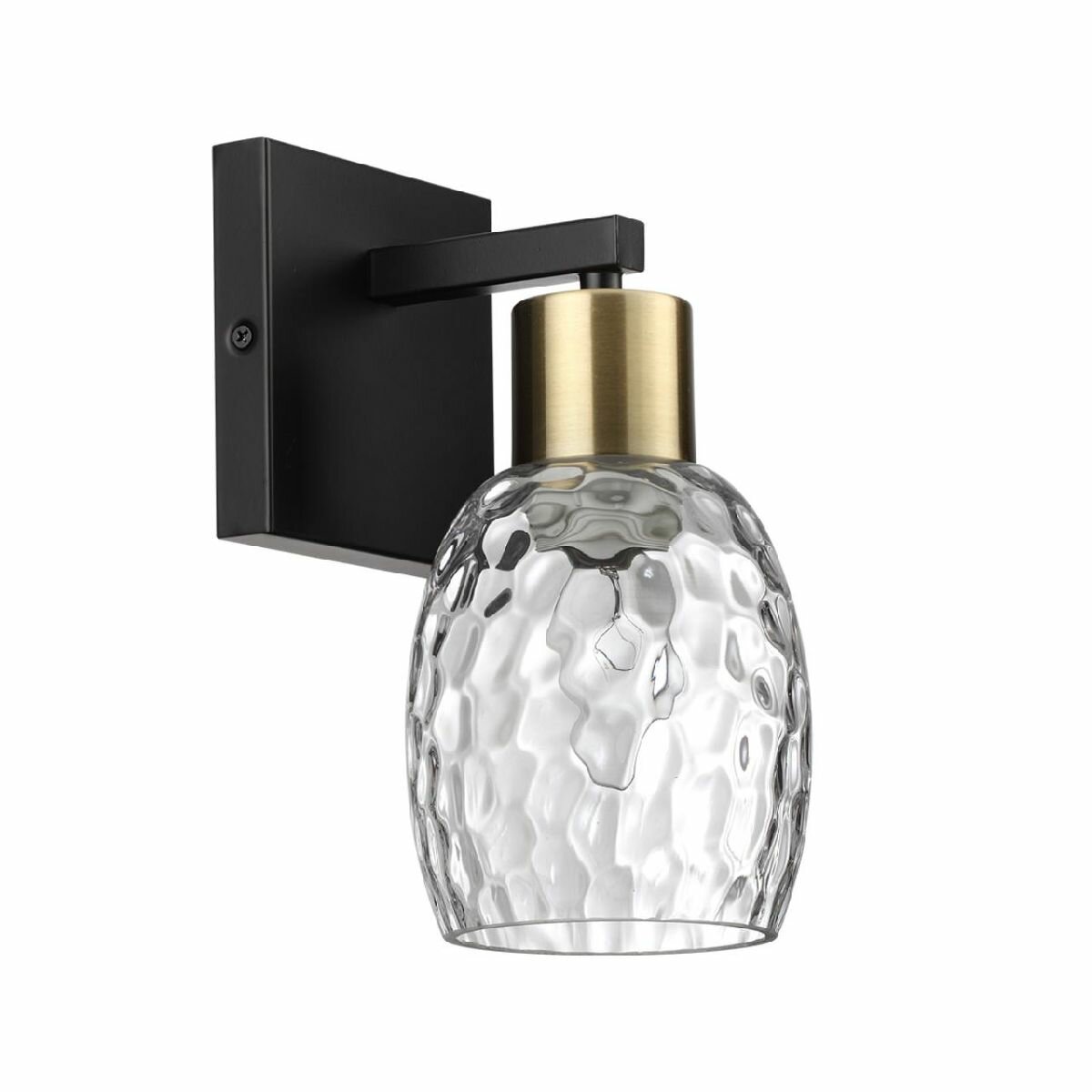 Бра настенное Lumion Ice 6562/1W черный/белый E27 40 Вт для спальни и гостиной