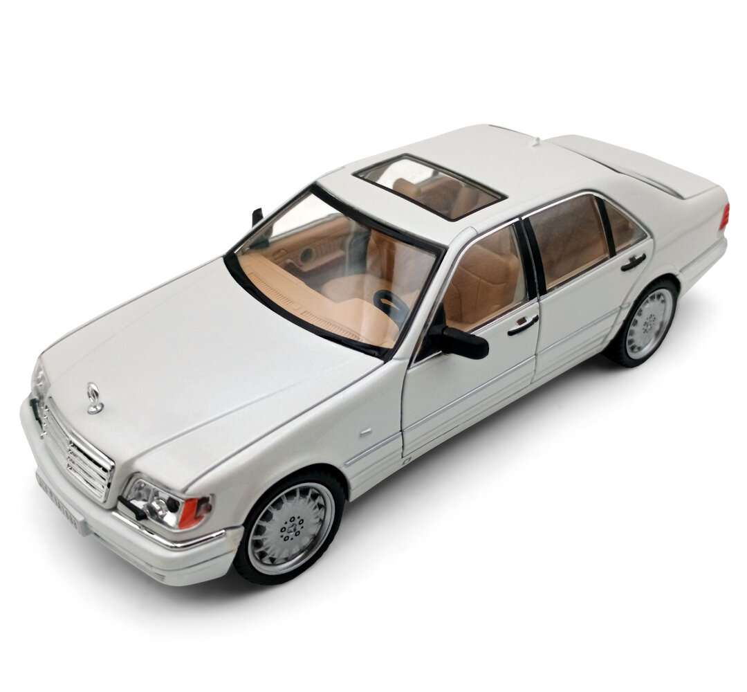 Игрушка масштабная модель авто 1:24 MERCEDES-BENZ W140 белый
