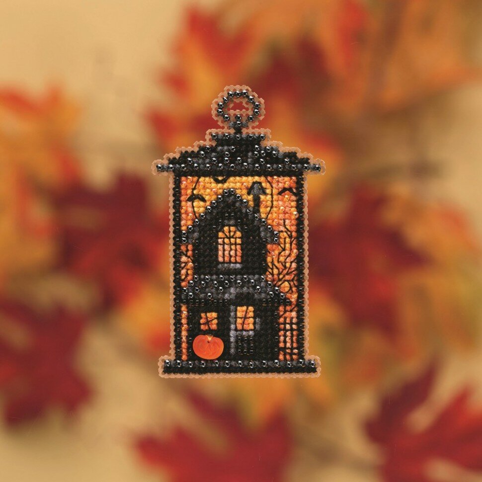 Набор для вышивания Mill Hill #MH181923 Moonstruck Manor (Лунное поместье), Счетный крест, 4.5 x 8.3 см