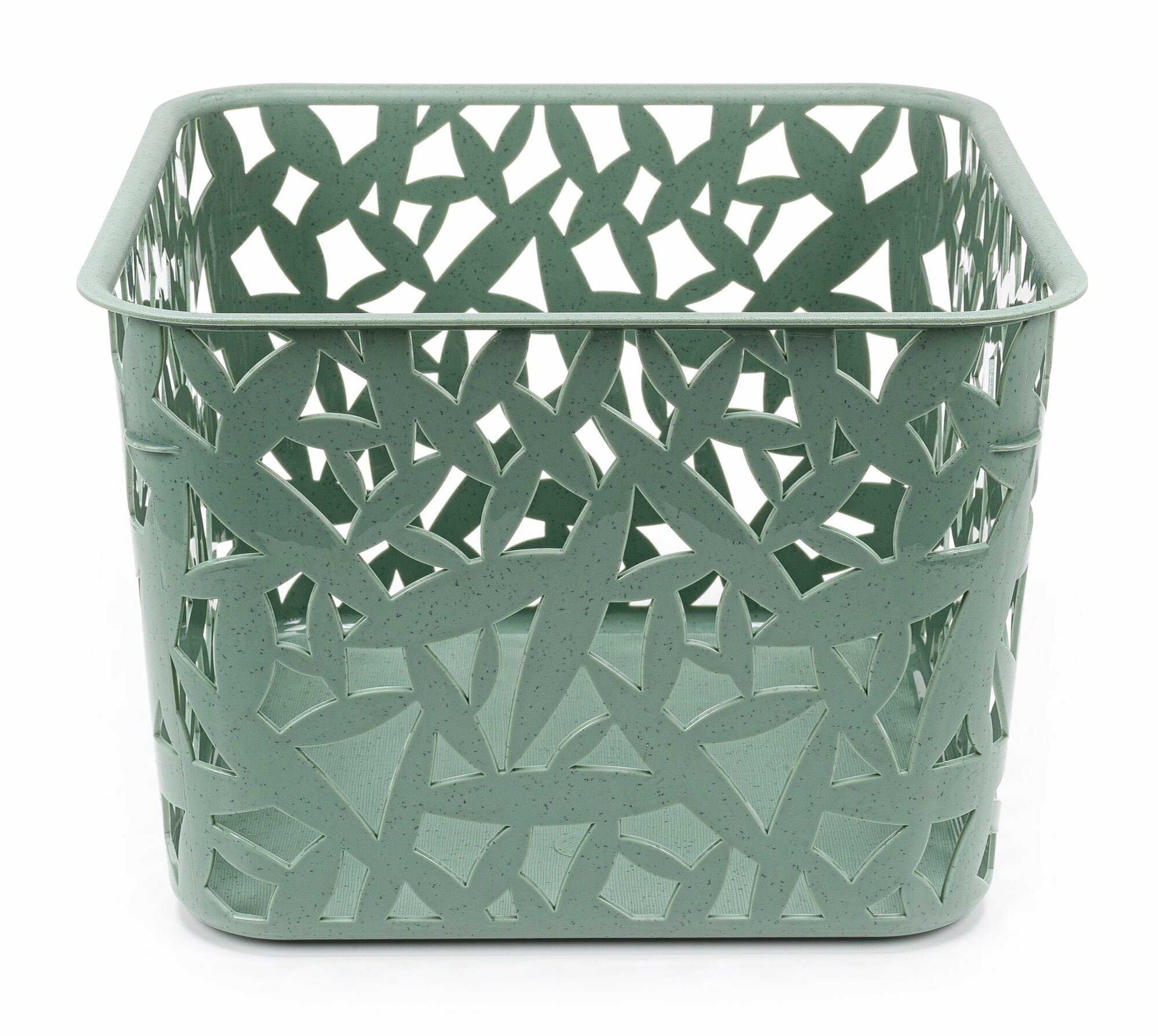 Корзина для хранения Econova Универсальная полипропилен зеленая 205х205х145мм