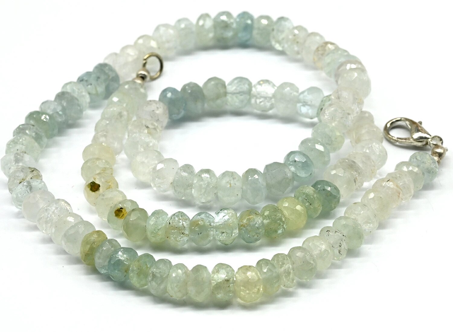 Бусы, аквамарин