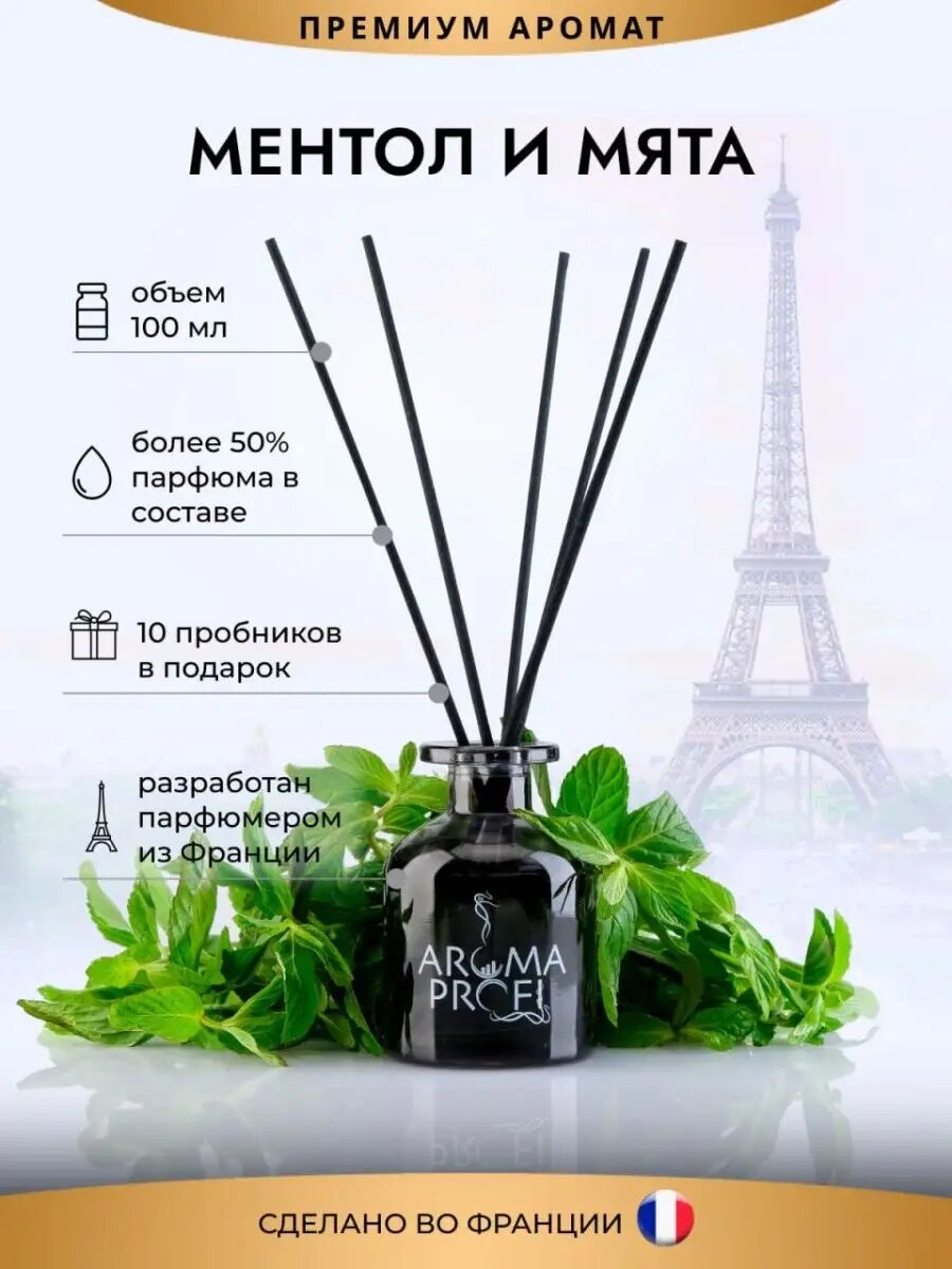 Диффузор для дома Ментол и мята