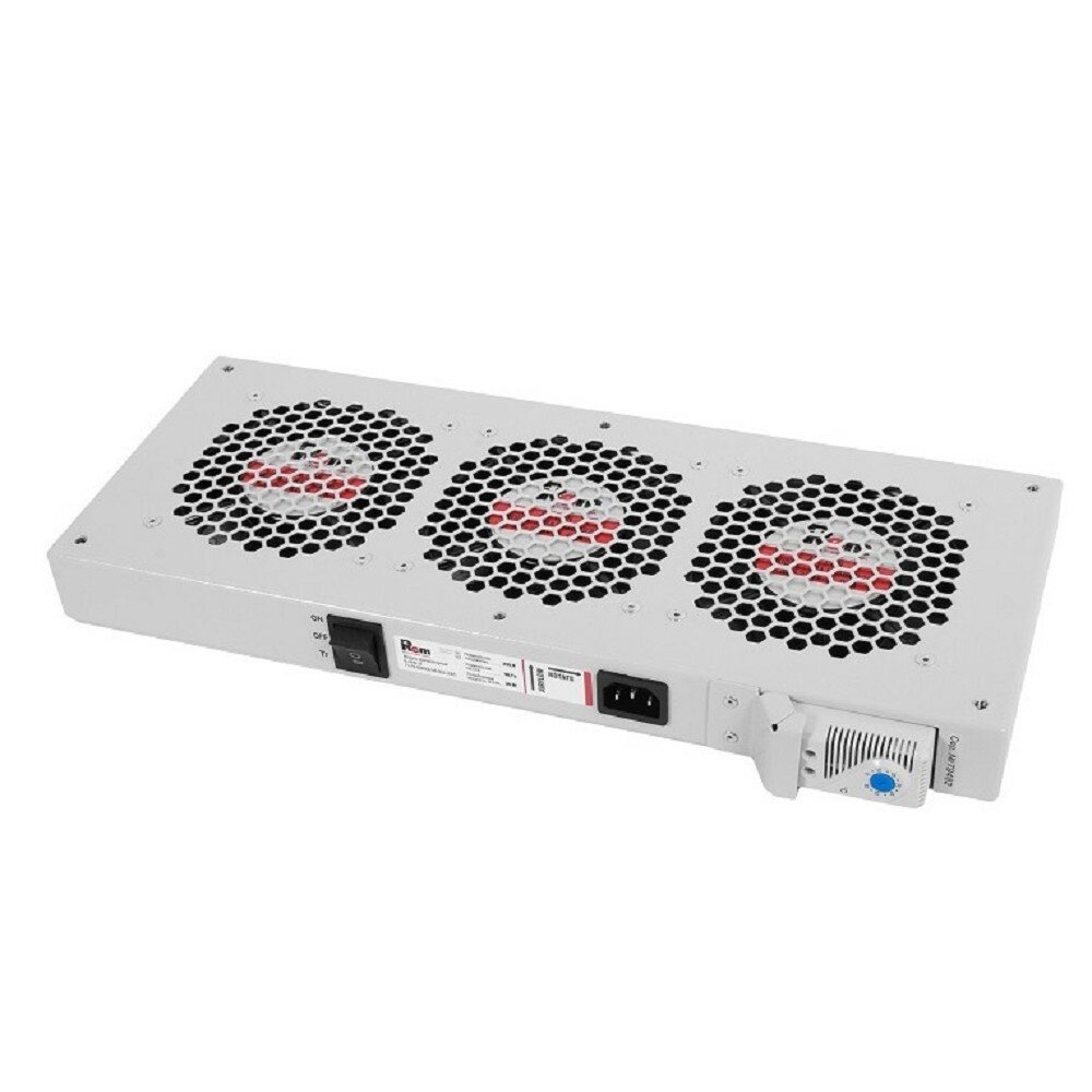 Вентиляторный модуль для телекоммуникационных шкафов ЦМО R-FAN-3T Металл/Пластик