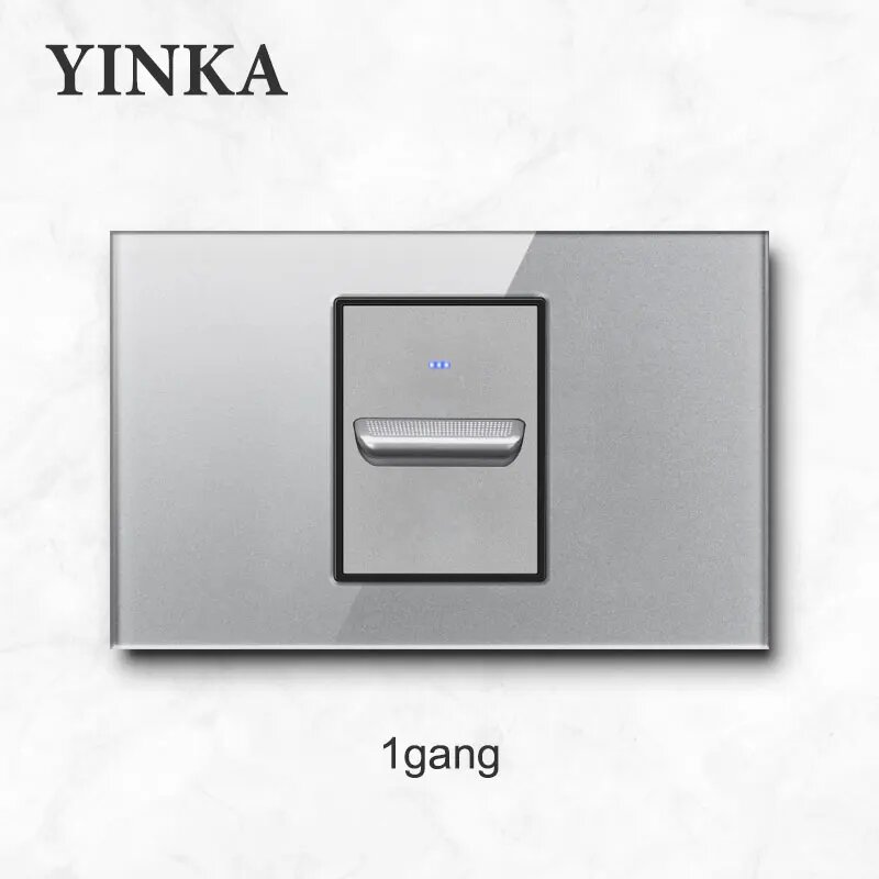 Розетка с выключателем YINKA 1 GANG