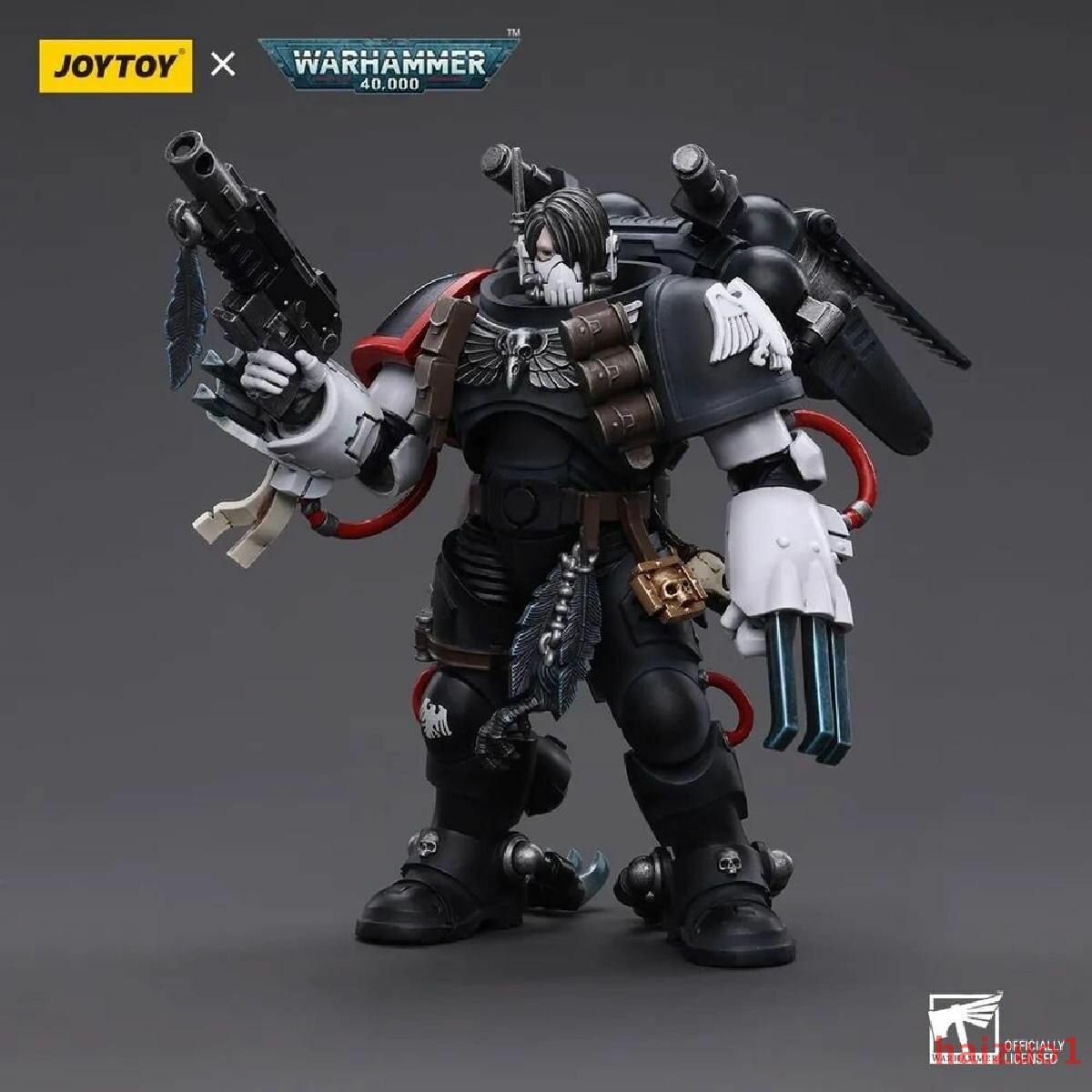 Подвижная фигурка JOYTOY Warhammer 40000 Raven Guard Chapter Master Kayvaan Shrike