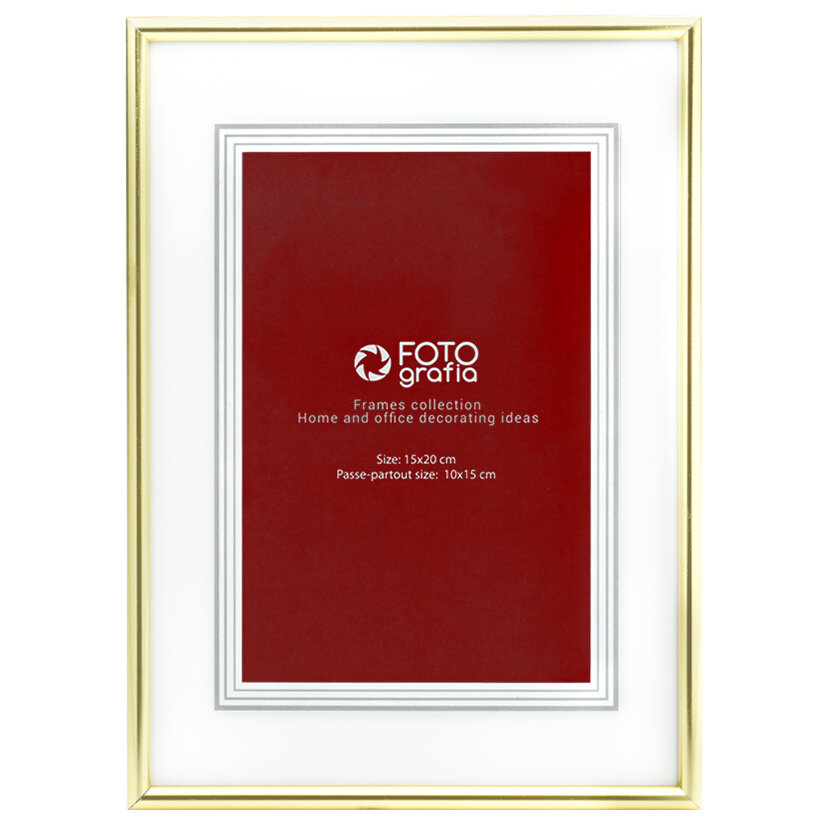 Фоторамка Fotografia 15x20 см, золотистая