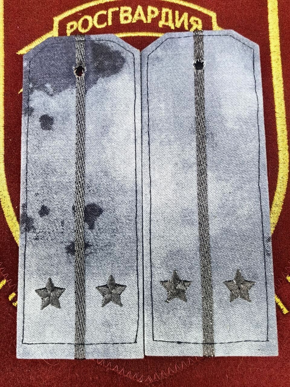 Погоны Росгвардии фсвнг полевые лейтенант пластик мох синий