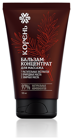 «Корень», бальзам-концентрат для массажа - Сибирские бальзамы, 100 мл