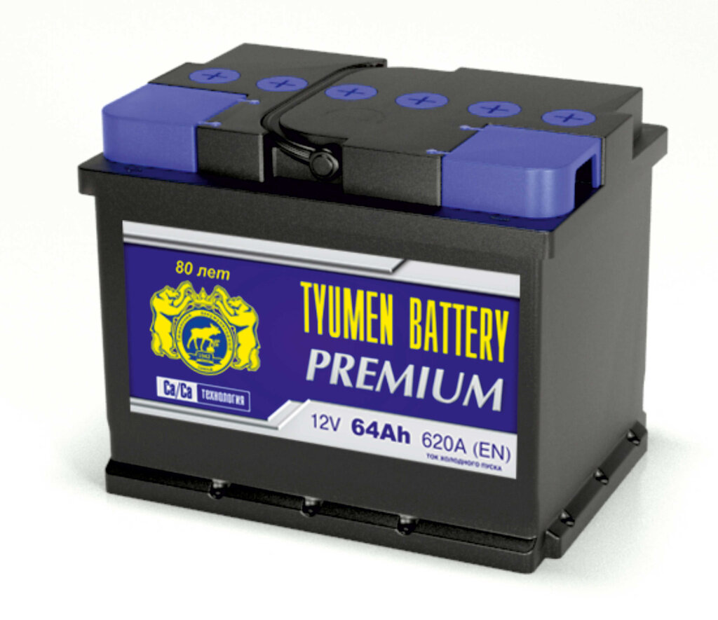Аккумулятор, 6ст-64l "tyumen battery" premium прямая