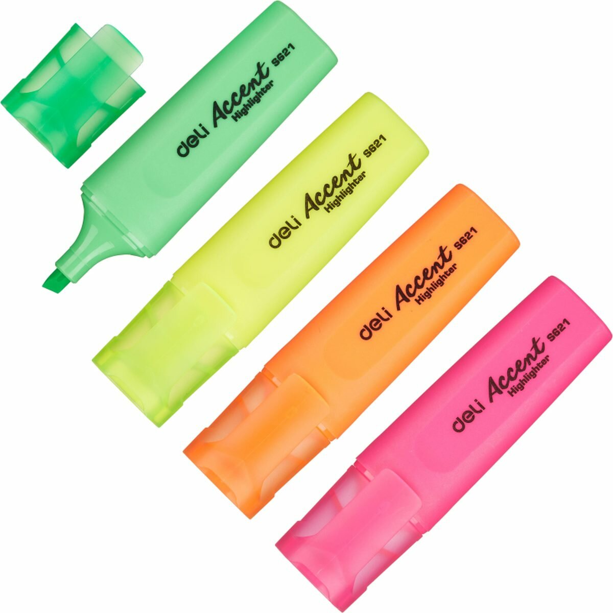 Набор маркеров-текстовыделителей Deli ES622 Delight (1-5мм, 4 цвета) (1791595), 24 уп.