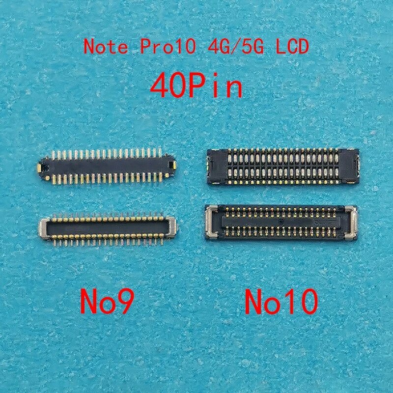 10 шт. 40 50 60 Pin ЖК-дисплей экран FPC Разъем для Xiaomi Redmi 10/10A/10C Note 10 4G/Note10 Pro 5G Usb зарядное устройство No9-10 Mix 10pcs