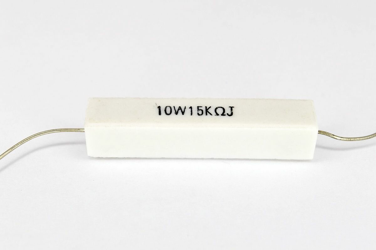Резистор TE Connectivity AX9W 15K Резистор постоянный керамический проволочный 9Вт 5П с аксиальным расположением выводов 1шт