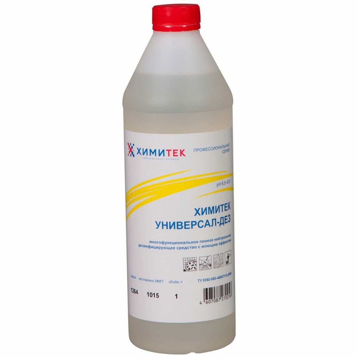 Промышленная химия Химитек Универсал-Дез, 1л, средство для дезинфекции с моющим эффектом (011605), 15шт.