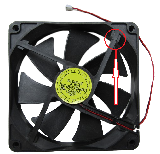 D14BH-12 Вентилятор 140x25мм 12V 2pin. Товар уцененный