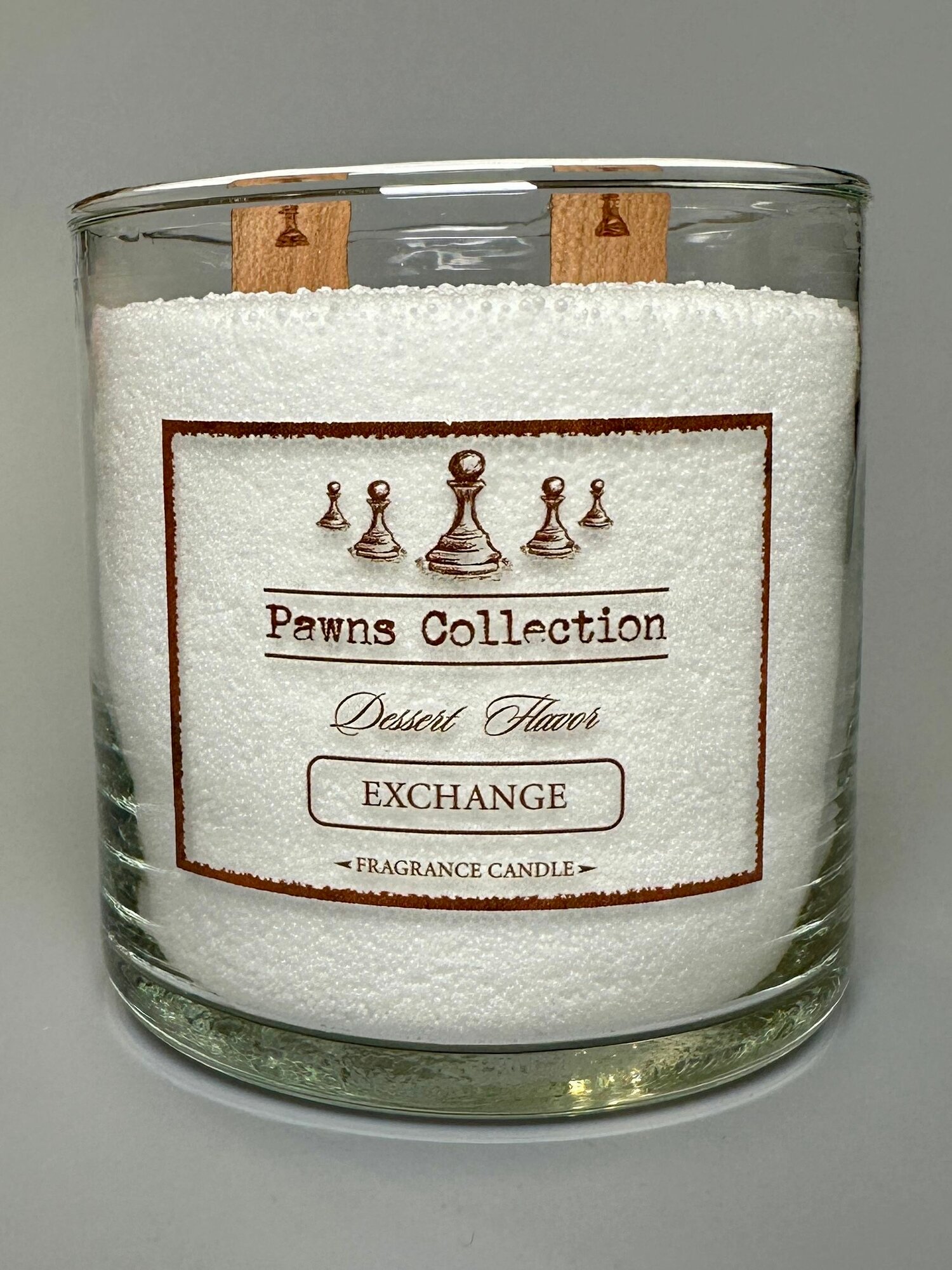 Насыпная аромасвеча Pawns Collection большая ароматическая свеча из воска EXCHANGE 600 мл