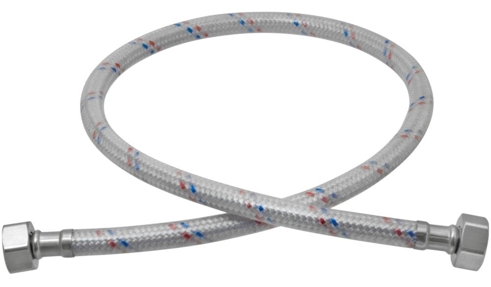 Гибкая подводка для воды MIXTON / Микстон для смесителей, внутренняя резьба, из нержавеющей стали и нейлона, диаметр 1/2дюйма, 1.2м, 1шт. / водоснабжение