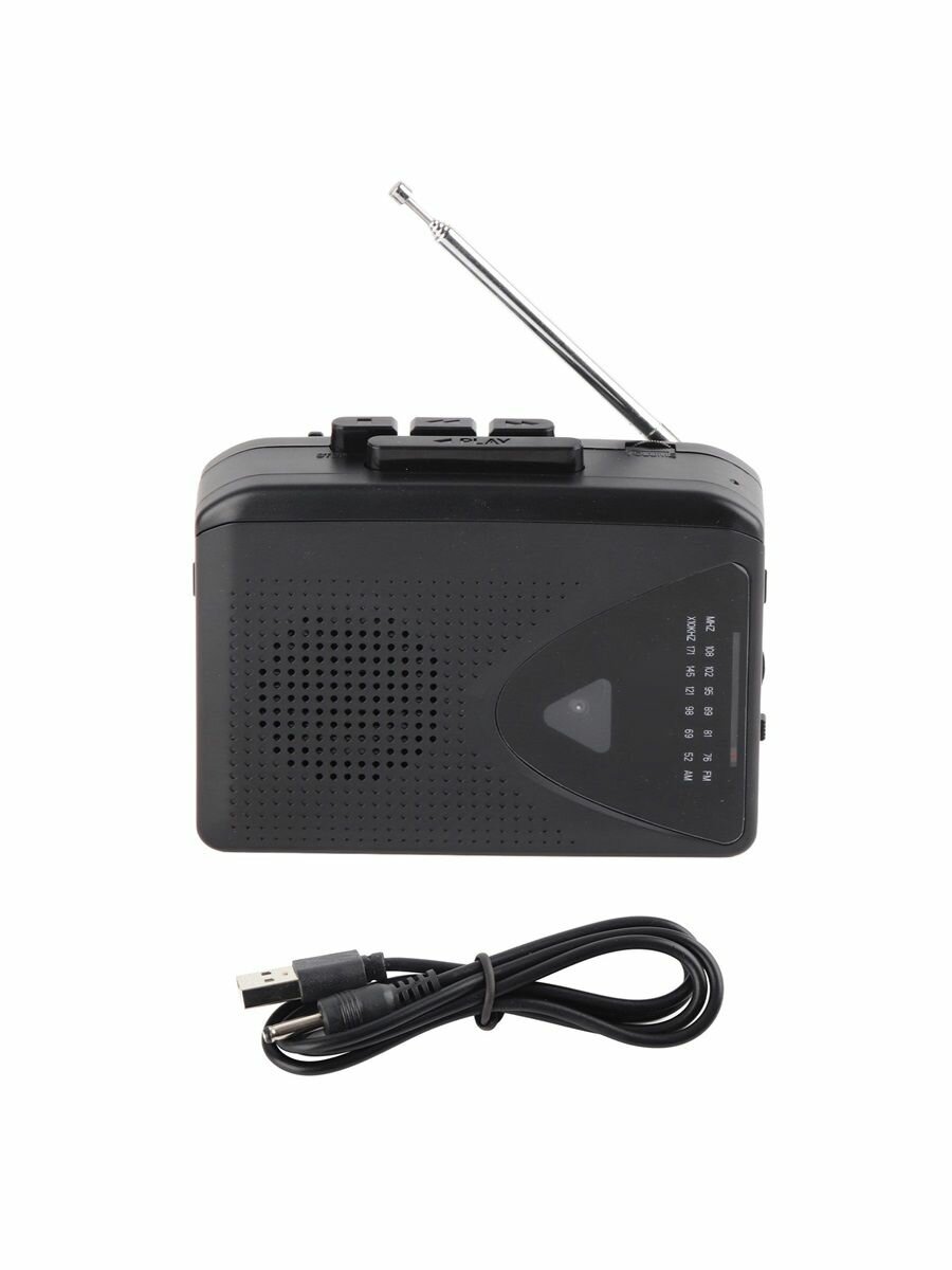 Портативный кассетный плеер в классическом стиле с AM FM-радио, стереозвуком, компактным дизайном, многофункциональный магнитофон для любителей музыки