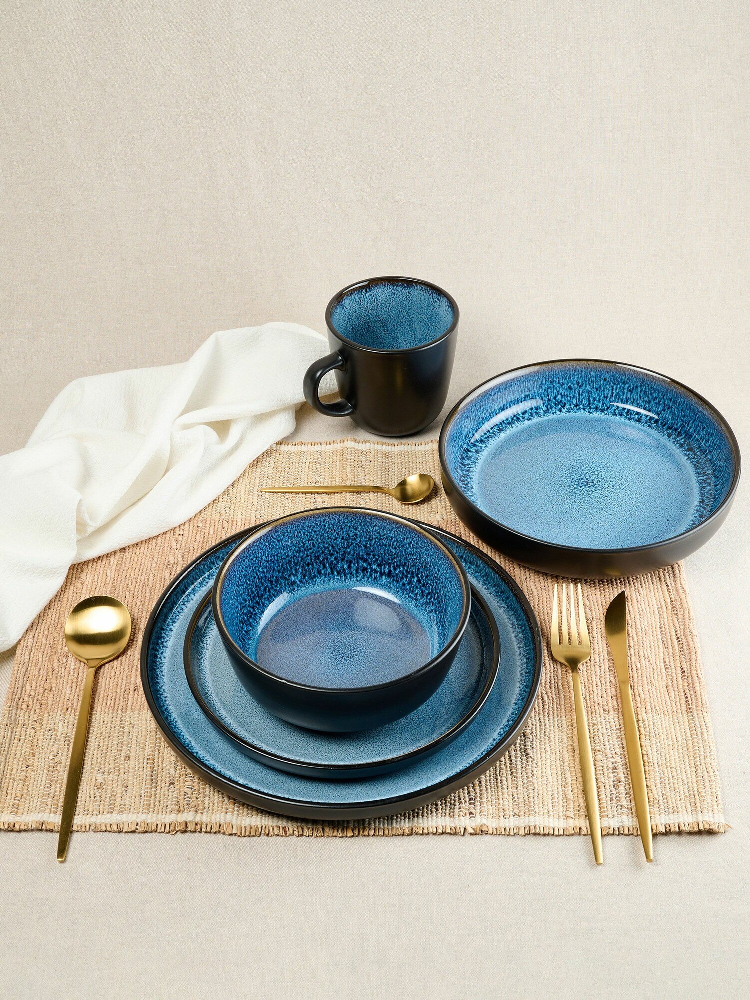 Набор посуды 5 ед, керамический столовый сервиз