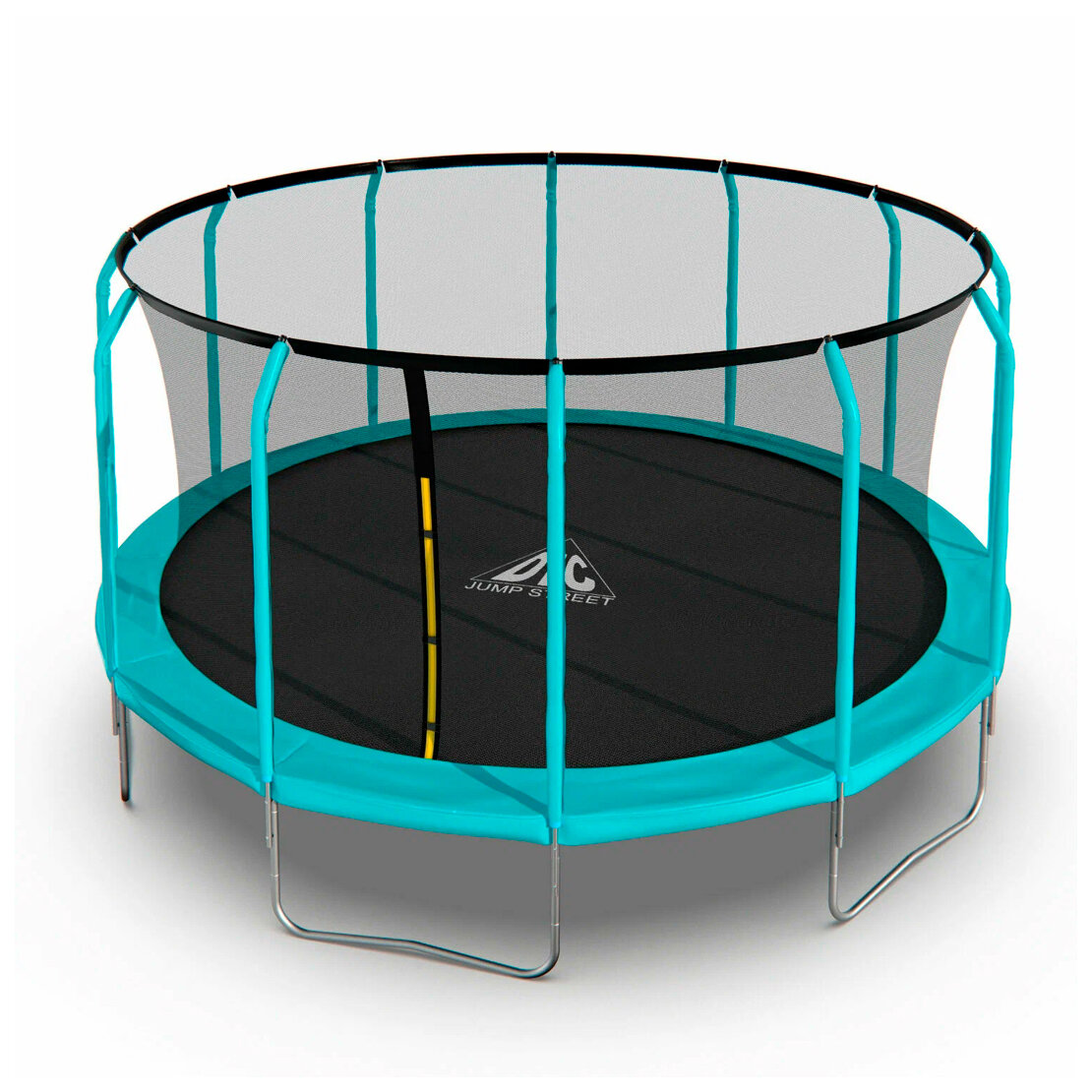 Каркасный батут DfC Jump Street 16FT-JST-E 488х488х265 см, нагрузка до 150 кг, бирюзовый