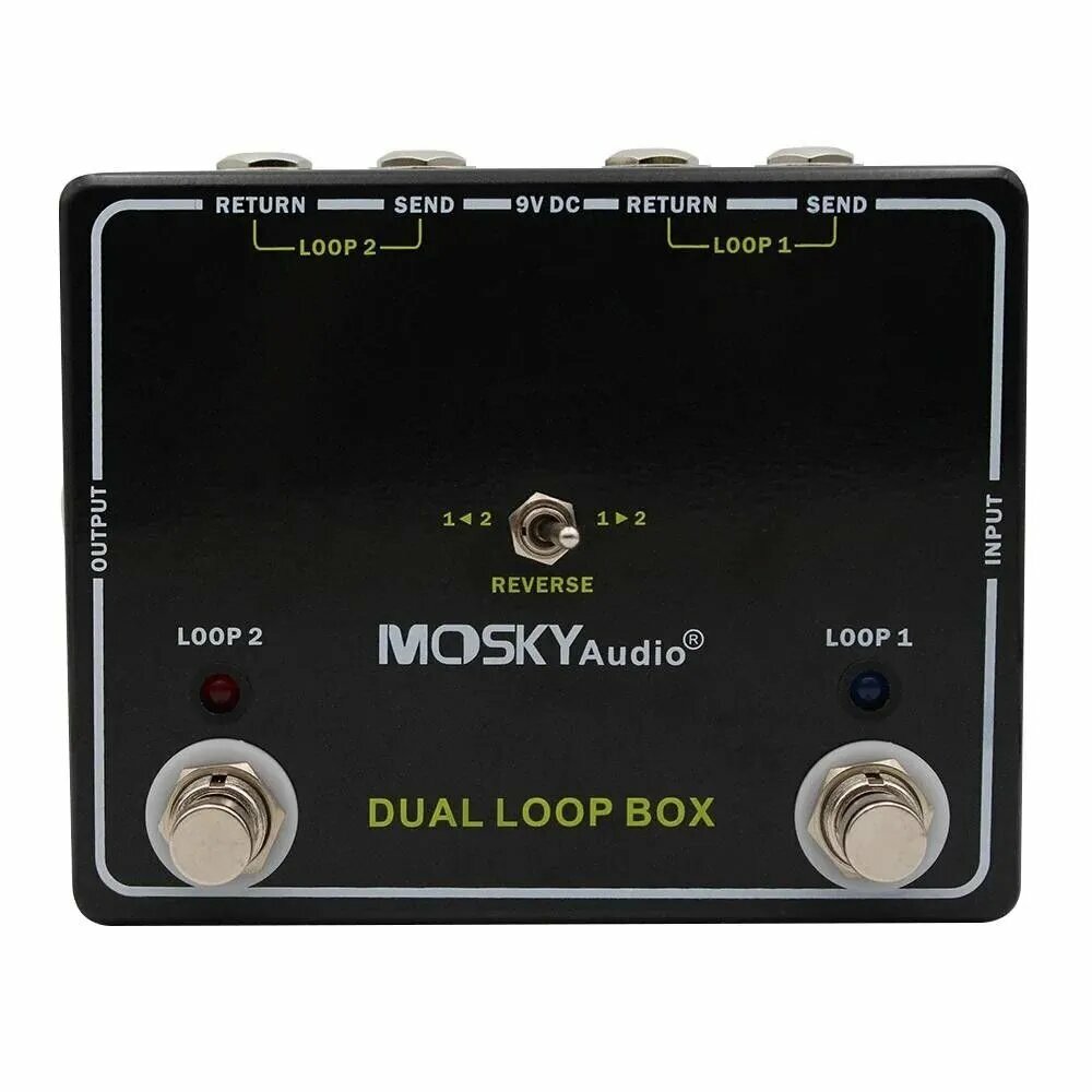 Двухканальный Гитарный Блок Moskyaudio Dual Loop Box С Возможностью Переключения Последовательности 2-канальных Переключателей